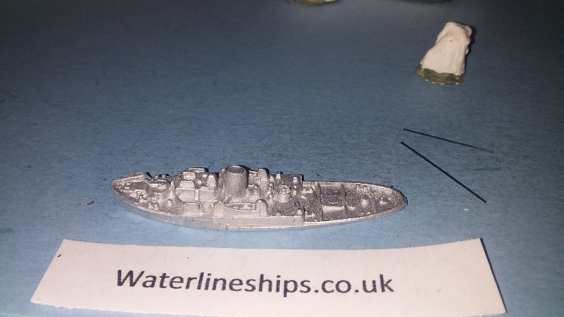 Bustler class RN rescue tug 1942 unp waterline ship model 1:1200 scale ...