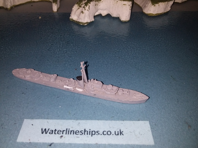 HM K class (Kelly) RN Destroyer 1940 p () waterline ship model 1:1200 ...
