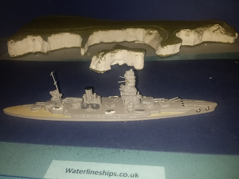 IJN Fuso Japan navy Battleship 1941 waterline ship model 1:1200 scale ...