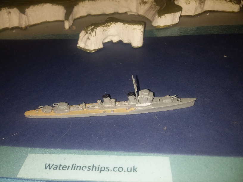 Fubuki Class 1940 Destroyer Japan 1/1200 scale waterline ship model ...