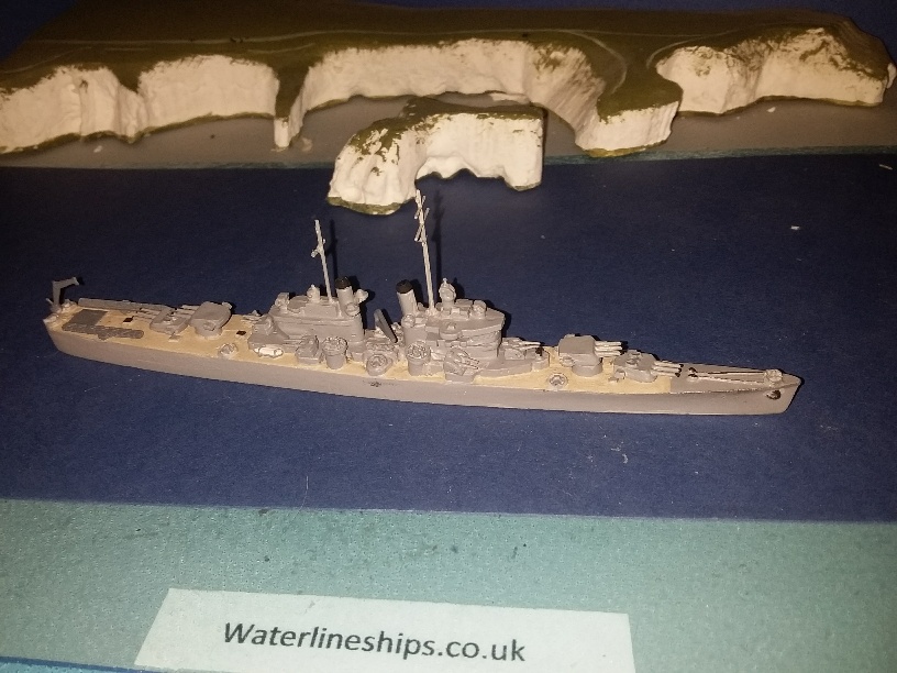 USS Cleveland US light cruiser 1943 1:1250 scale ship model [M53] - £15 ...