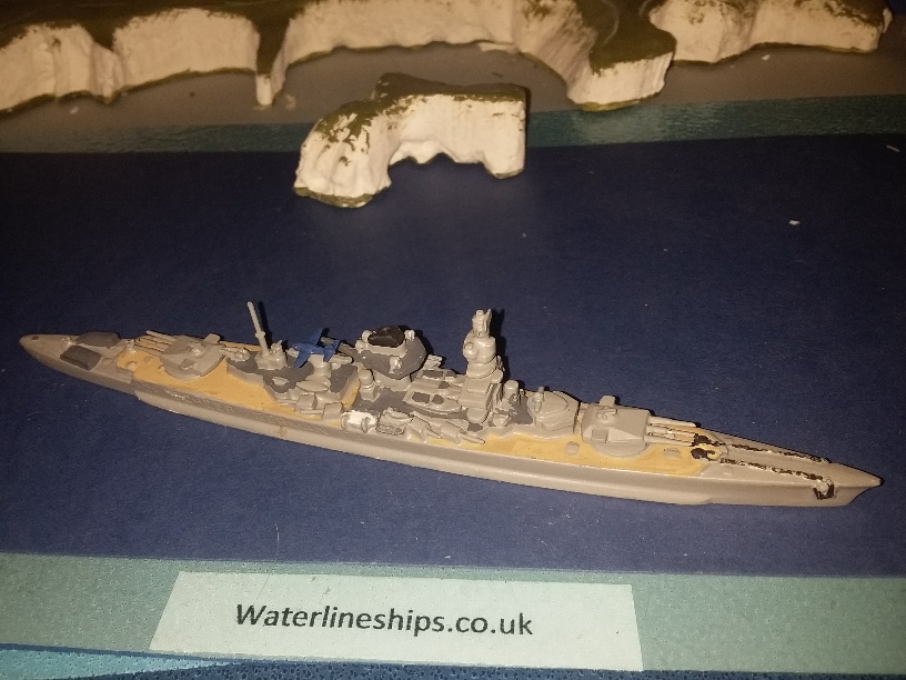 Admiral Scheer 1942 Germany pocket battleship post rebuild 1:1200 scale ...